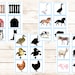 Farm Animals Shadow Matching Cards. Montessori Toddler Printable ...