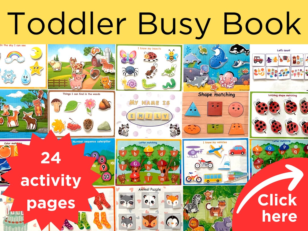 Busy Book Toddler. Montessori Busy Book. Toddler Busy Binder. Toddler ...