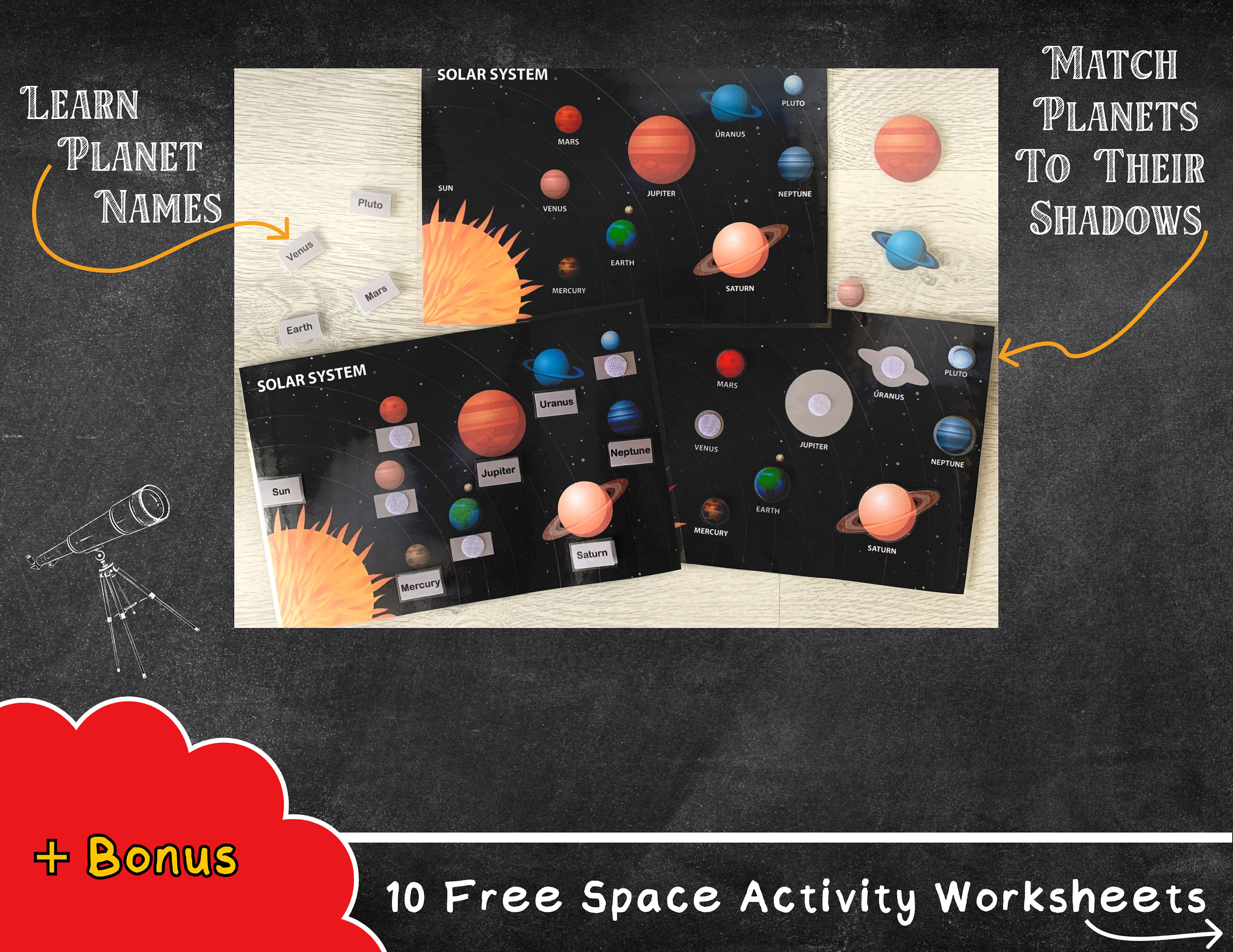 Solar System Worksheet, Busy Book Pages, Preschool Busy Book, Solar ...