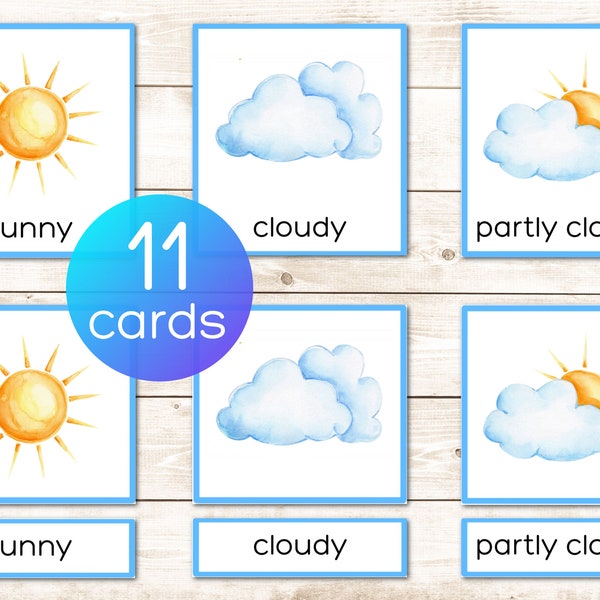 Montessori Weather - Etsy