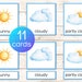 Weather Montessori Printable Vocabulary 3 Part Cards. Nomenclature ...