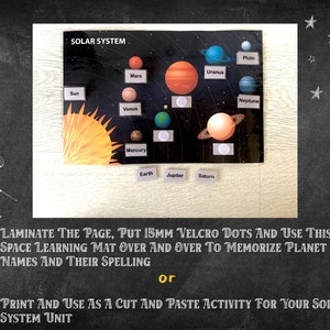 Solar System Worksheet, Busy Book Pages, Preschool Busy Book, Solar ...