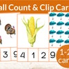 Bird Montessori Count & Clip Cards. Preschool and Kindergarten Math ...