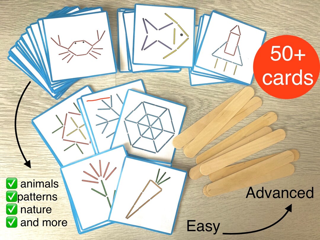 Busy Book Printable, Toddler Busy Book Printable With Popsicle Stick ...