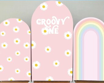 Groovy One Birthday Backdrop - Etsy
