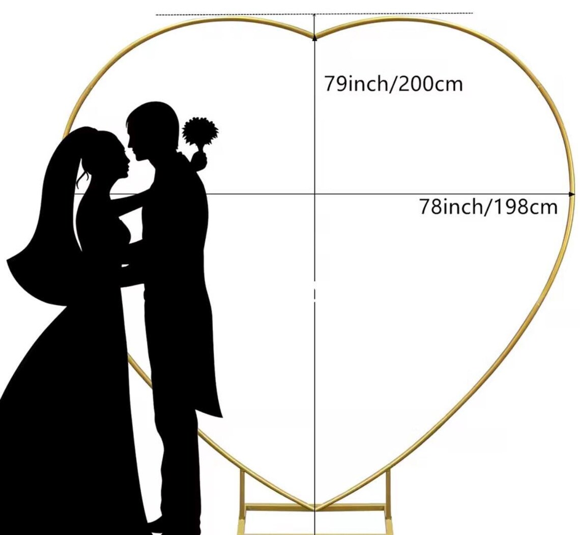 Heart Shape Stand, Heart Backdrop Stand, Valentines Day Backdrop ...