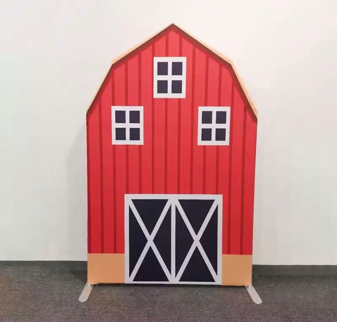 Arched Backdrop Farm Backdrop Barn Shape Backdrop and Stand - Etsy