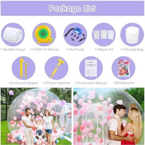 Bubble Dome for Party Rentals, Bubble House Business, Ball Pit, Bubble ...