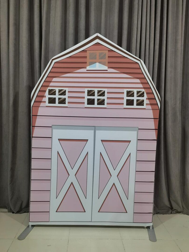 Arched Backdrop Farm Backdrop Barn Shape Backdrop and Stand - Etsy