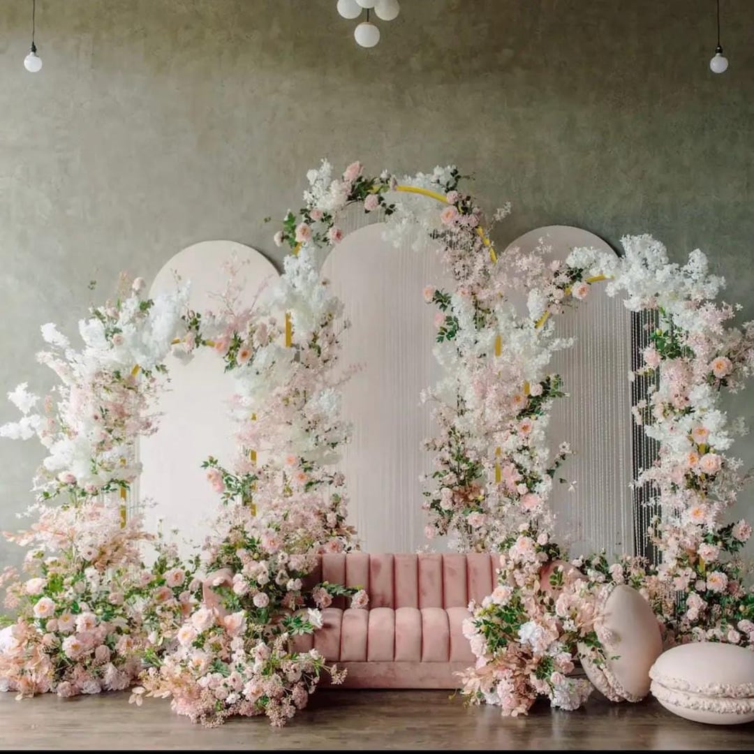 Set of 3 Arch Stands, Gold Stands, Wedding Arch Backdrop, Set of 3 Arches, Gold Arch Backdrop ...