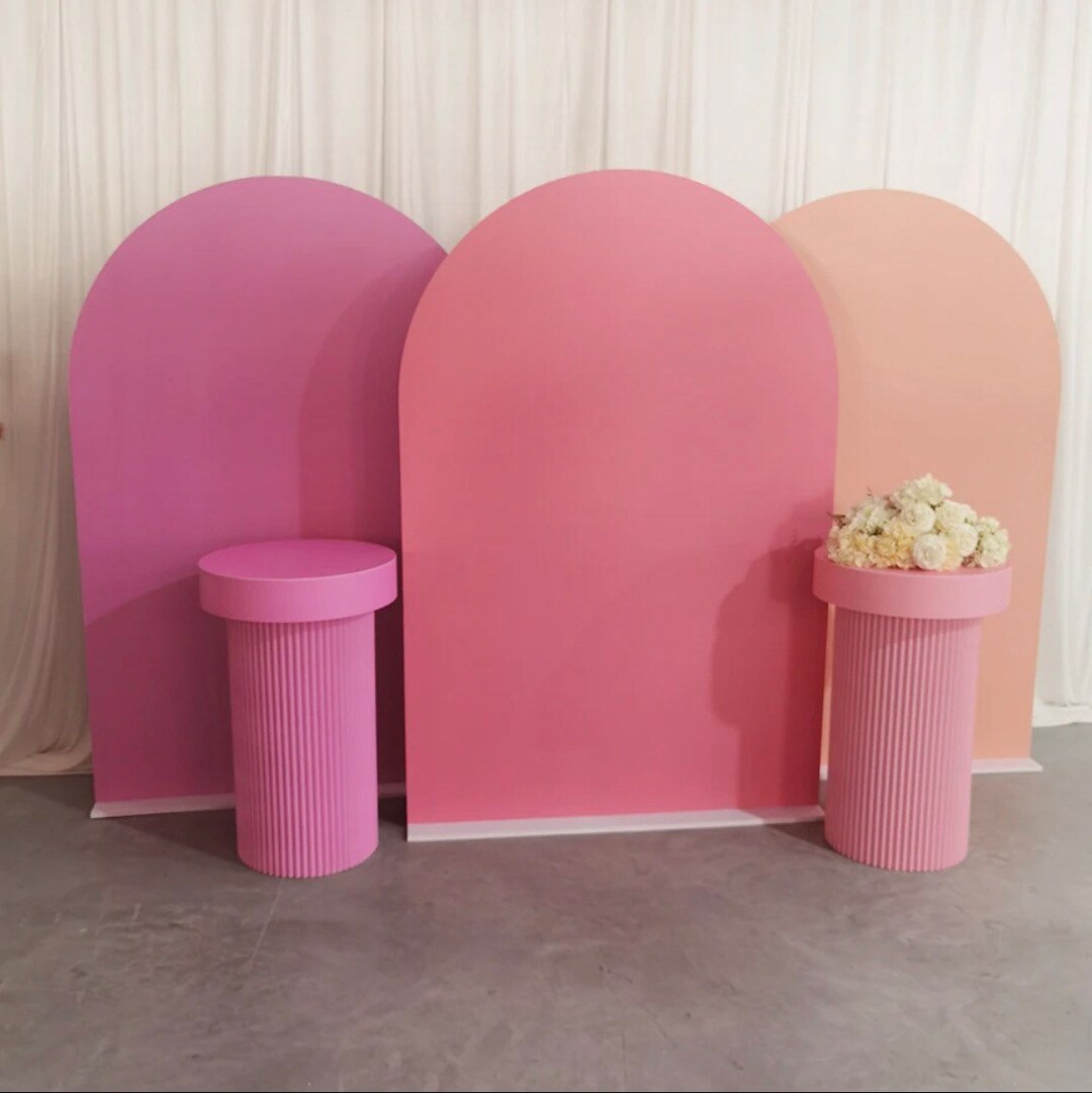 Acrylic Arch Backdrop, Acrylic Chiara Backdrop, Pink Chiara Arch ...