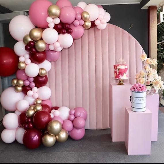 Round Backdrop Round Velvet Backdrop Velvet Backdrop Pink | Etsy