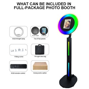 IPad Photo Booth, Ring Light Photo Booth for Business, iPad Digital ...