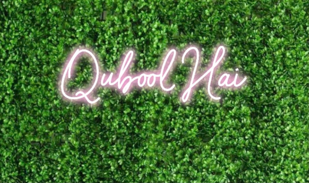 Buy Qubool Hai Neon Sign, Nikkah Neon Sign, Neon Sign for Nikkah ...