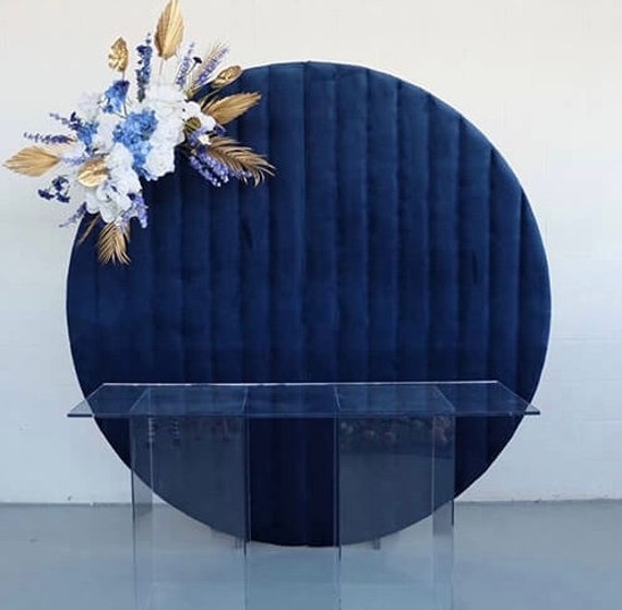 Round Backdrop Round Velvet Backdrop Velvet Backdrop Navy - Etsy