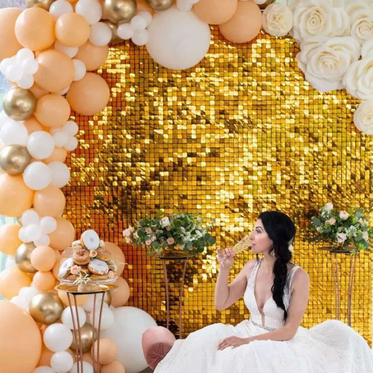 Sequin Shimmer Backdrop Sequin Panels Shimmer Wall Sequin - Etsy