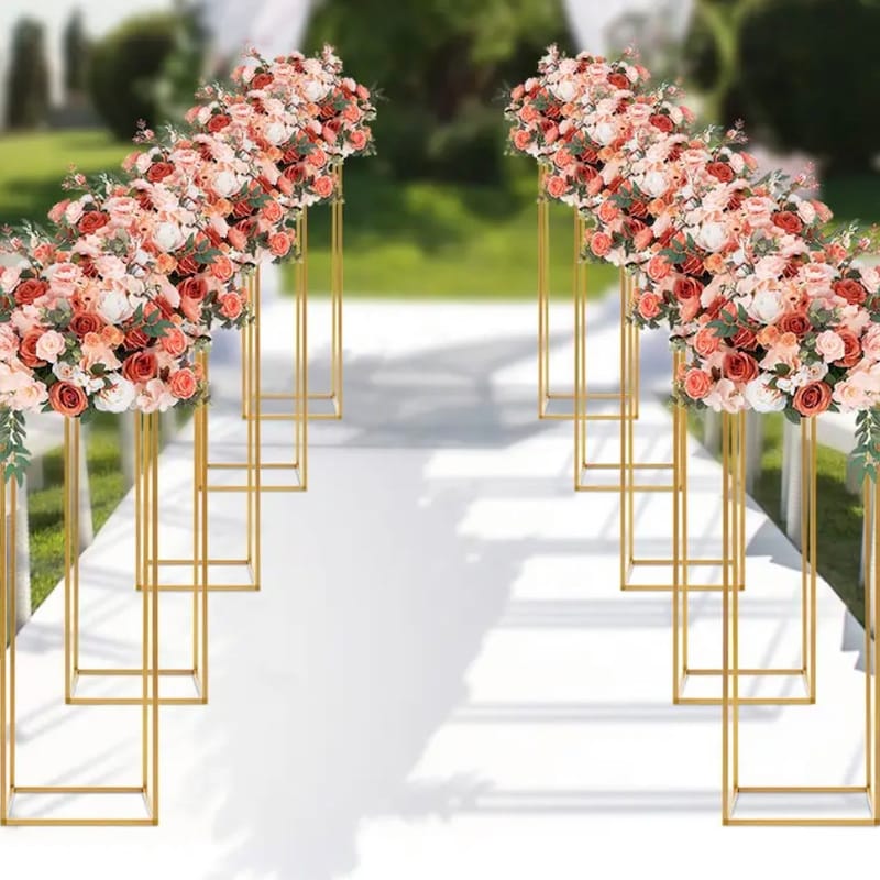 Gold Flower Stand Centerpiece - Etsy