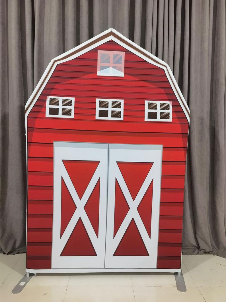 Arched Backdrop Farm Backdrop Barn Shape Backdrop and Stand - Etsy