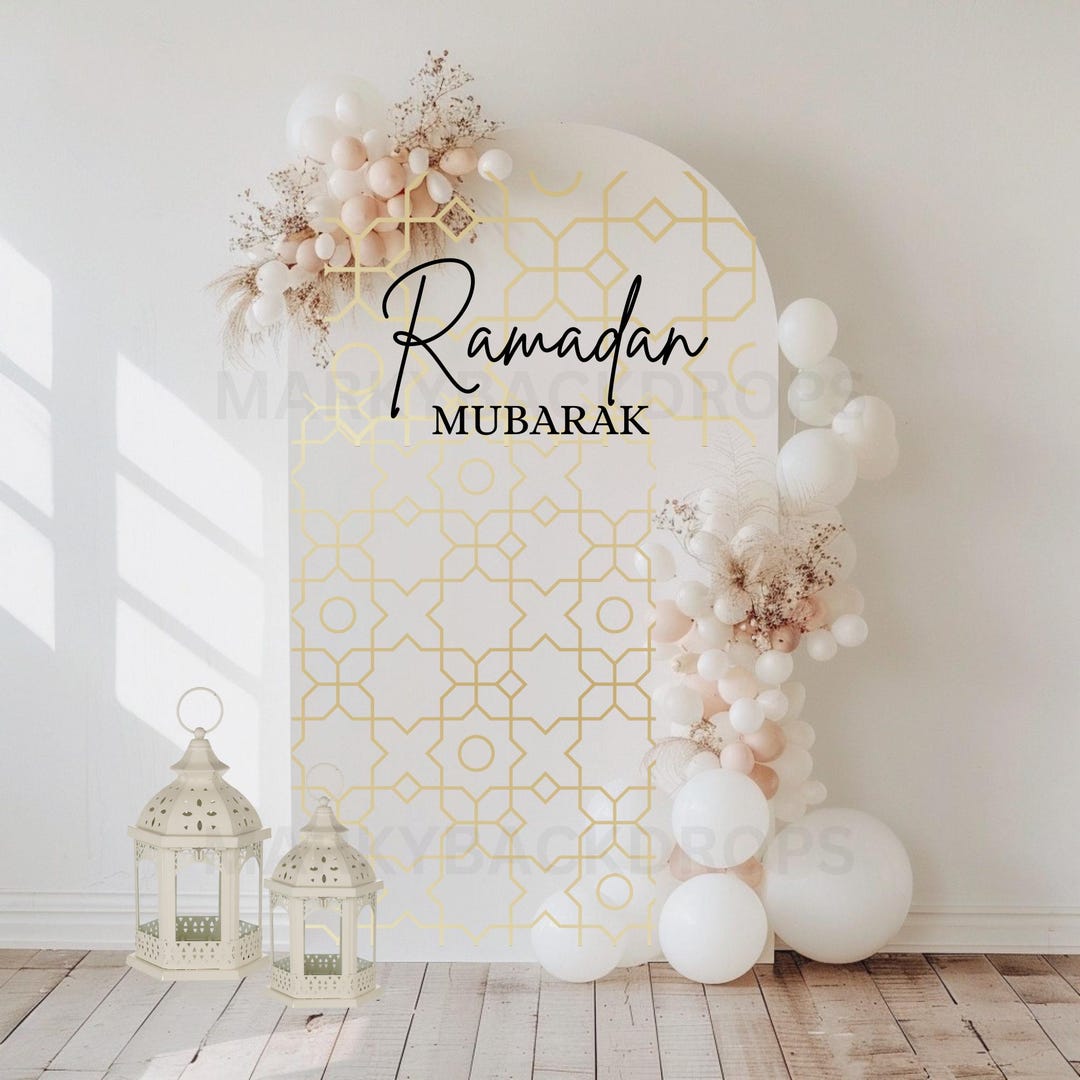 Ramadan Backdrop, Ramadan Party Decor, Ramadan Mubarak Kareem Decor ...