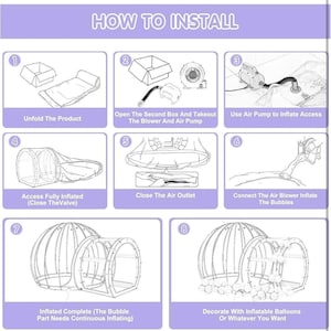 Inflatable Bubble House Dome for Sale, Transparent Bubble Tent for Party Rentals Business, PVC ...