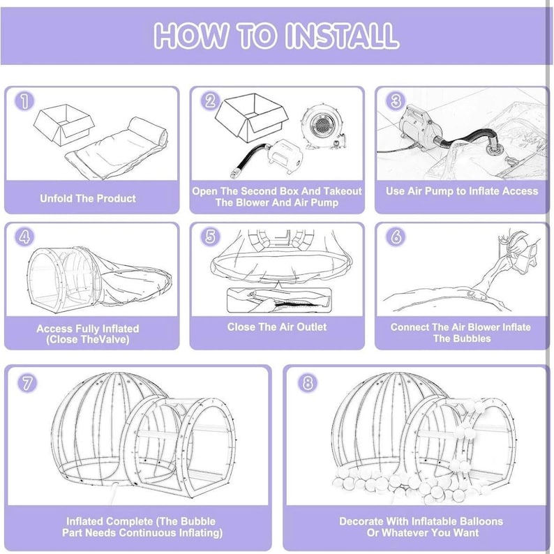 Inflatable Bubble House Dome for Sale, Transparent Bubble Tent for ...