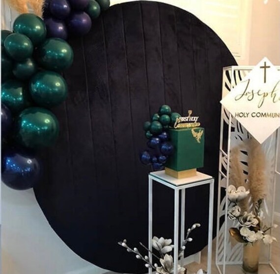Round Backdrop Round Velvet Backdrop Velvet Backdrop Black - Etsy