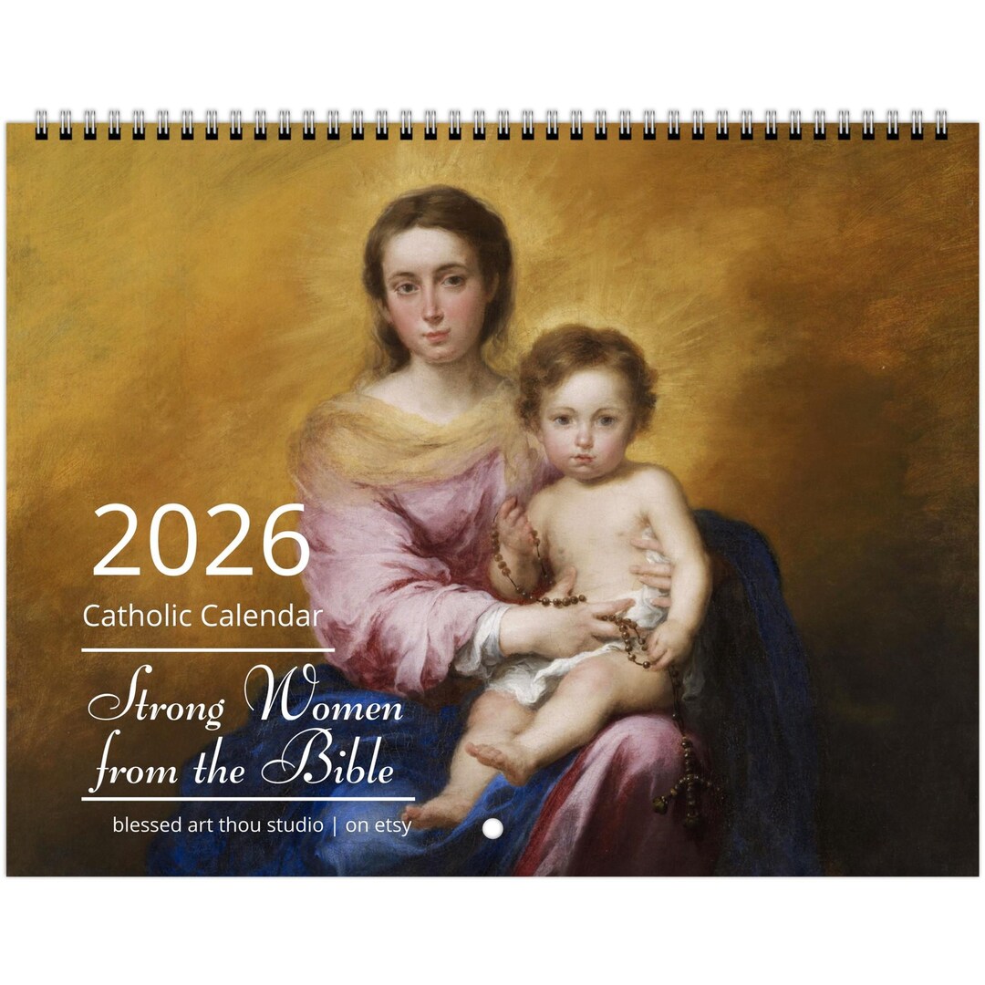 2026 Catholic Wall Calendar: Women of the Bible Art (USCCB) - Etsy