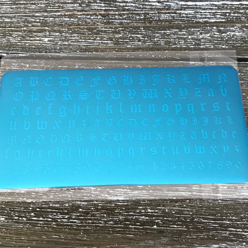 Old English Alphabet Nail Stamping Plate Nail Art Stamping - Etsy
