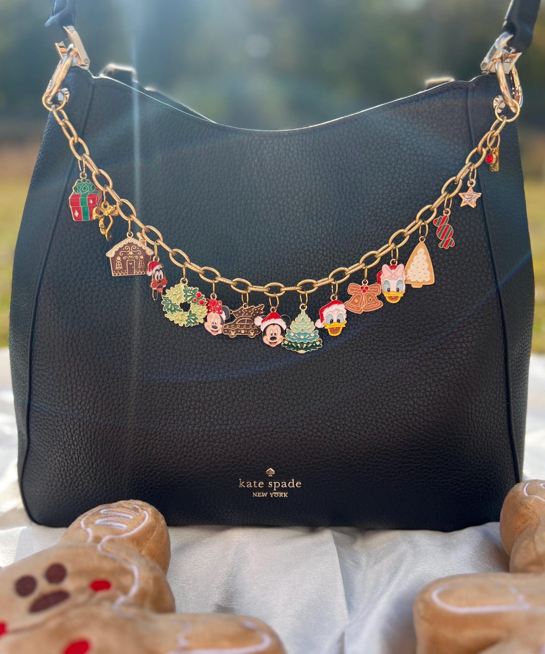 Disney Christmas Bag Chain | Gingerbread Mickey and Friends | Disney ...