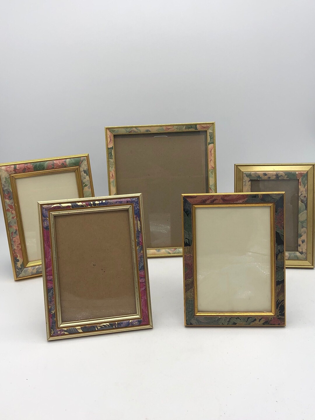 Vintage 80s/90s Picture Frame Collection Floral Frame Set. - Etsy