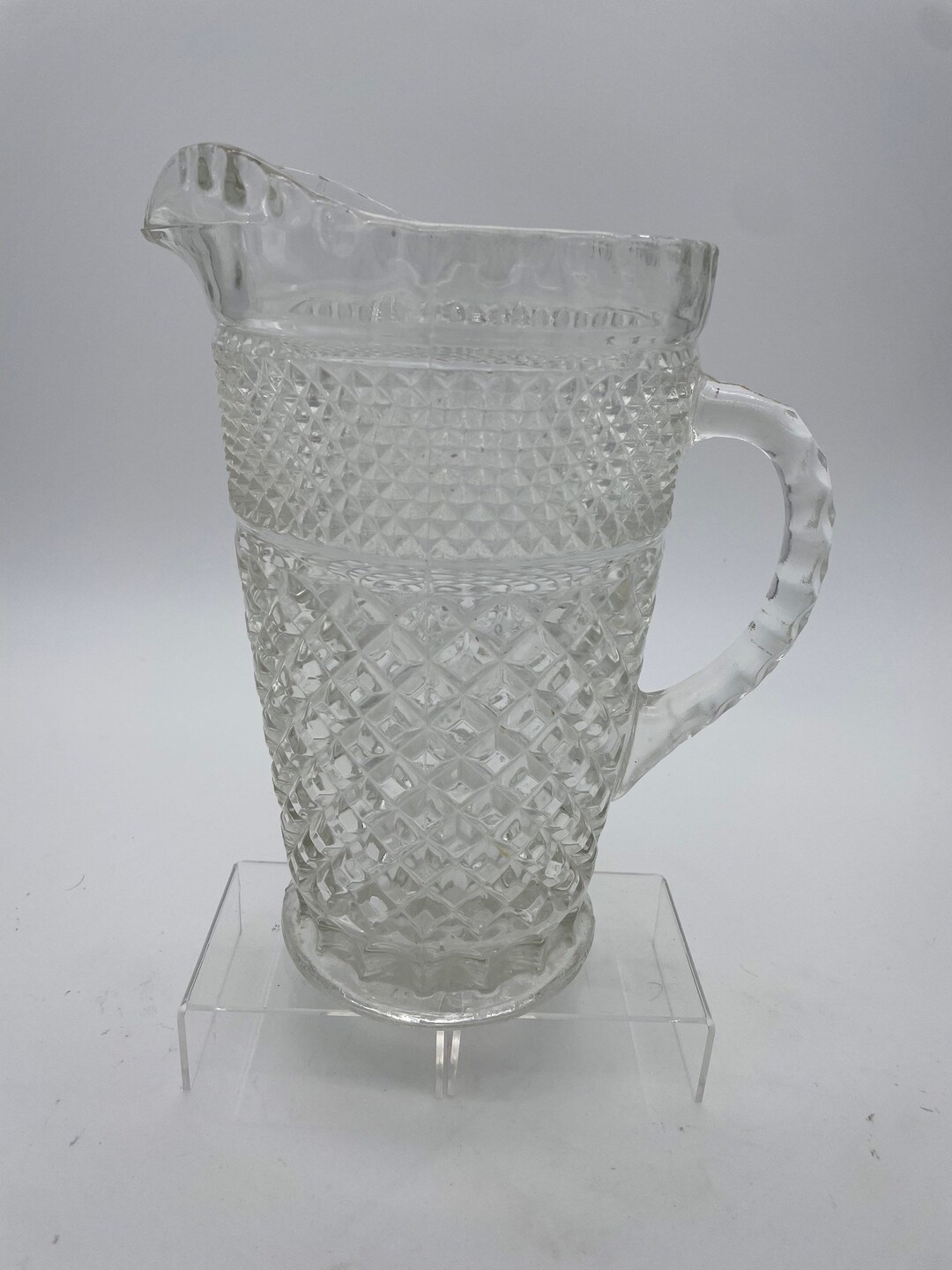Vintage Anchor Hocking Wexford Large Glass Pitcher - Etsy