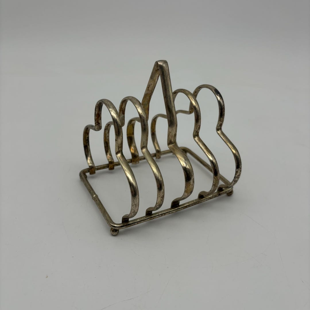 Art Deco Silver-plate English Toast Rack / Letter Rack - Etsy