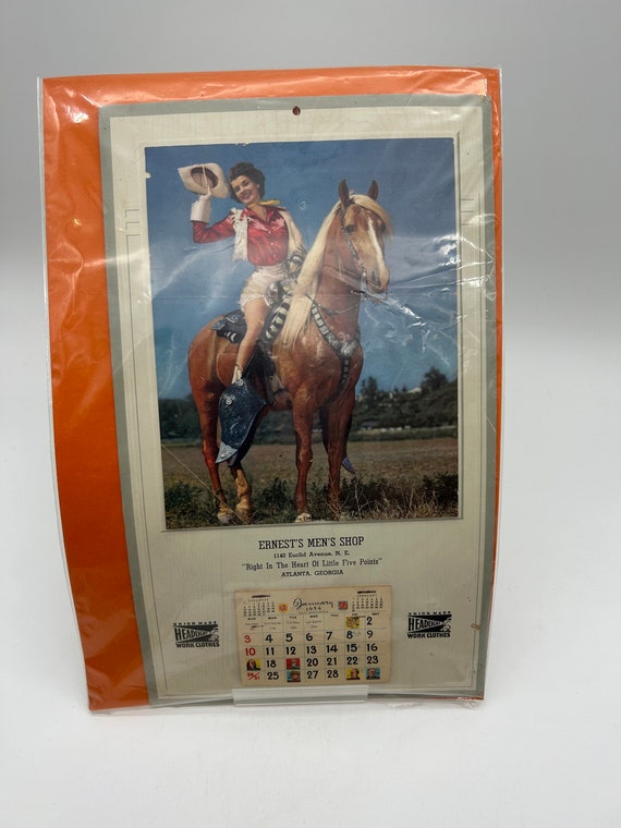 Vintage Equestrian Horse Pinup Calendar Girl English 2023 MMGC