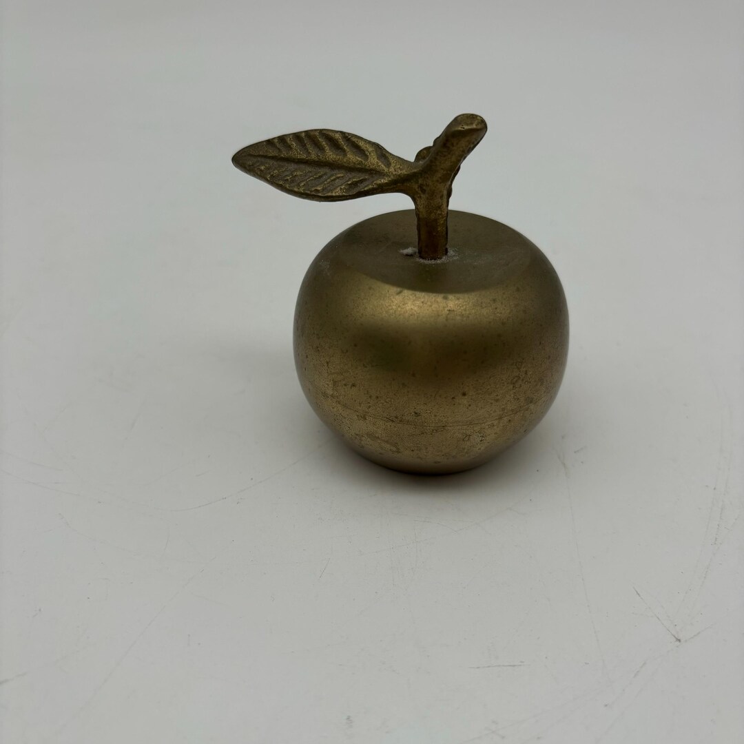 Vintage Solid Brass Apple Bell: Dinner Call, School Bell - Etsy