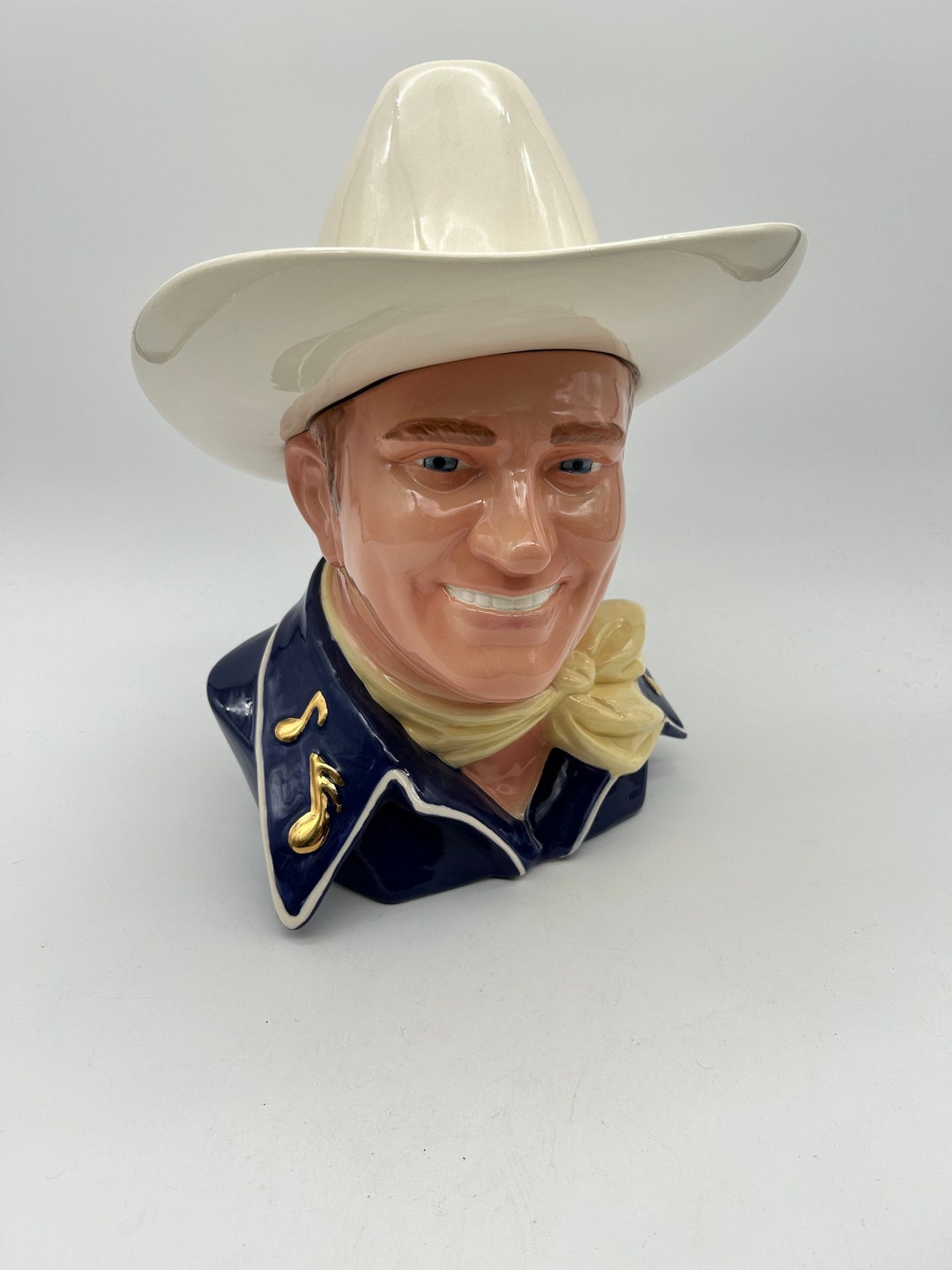 Vintage Rare Porcelain Gene Autry the Singing Cowboy Cookie Jar. - Etsy