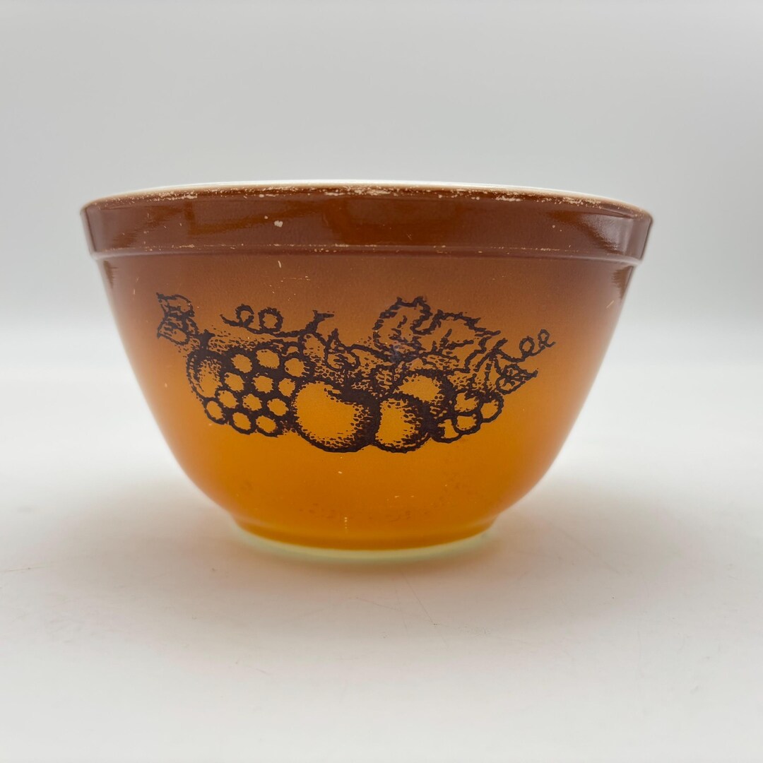 Pyrex Old Orchard Small 5 1/2” Diameter Mixing Bowl - Vintage Pyrex ...