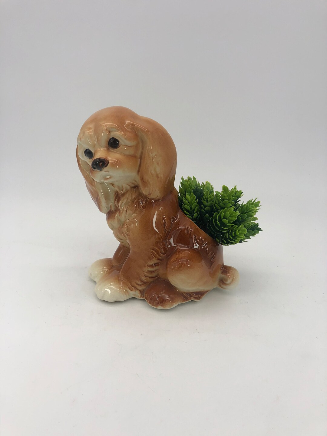 Vintage Mid Century Ceramic Cocker Spaniel Dog Planter / Flower Pot - Etsy