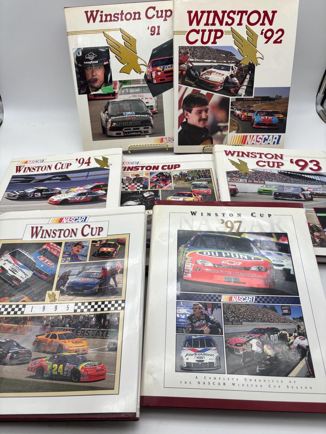 Vintage 1990s Winston Cup NASCAR Hardcover Grand National Championship ...