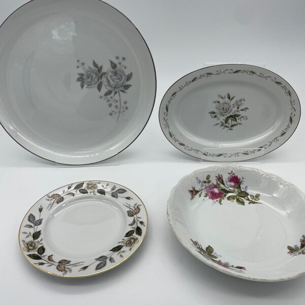 Rose Pattern China - Etsy