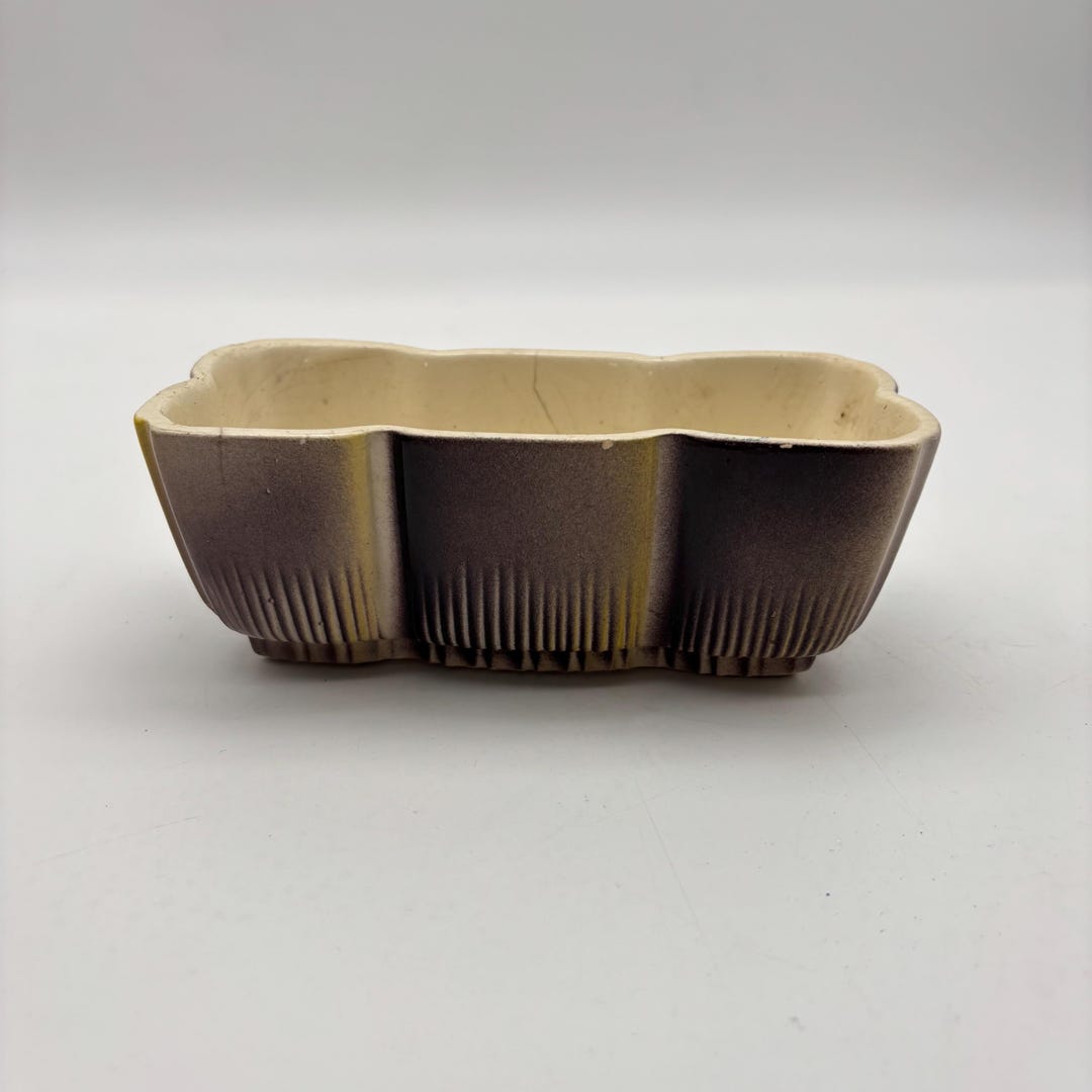 Vintage Mid Century Royal Copley Pottery Planter Yellow Striped. A Few ...