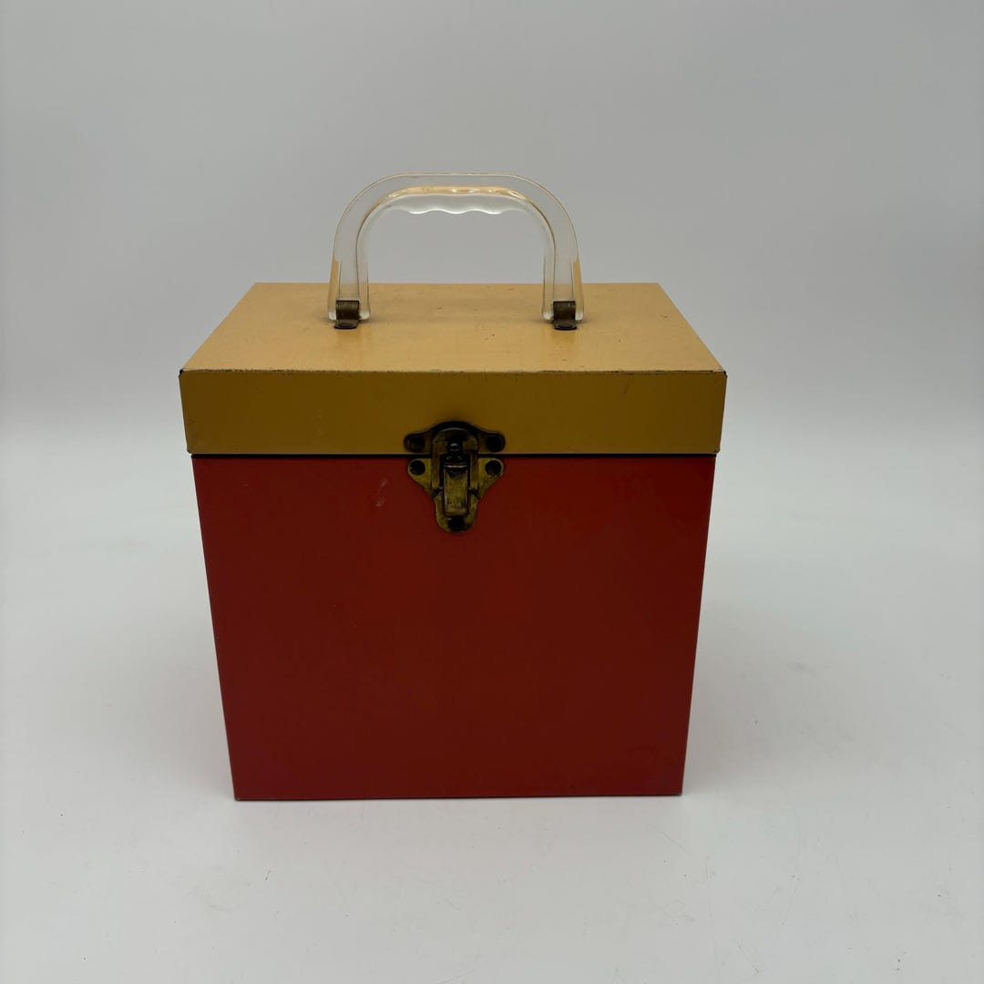 Vintage Mid Century 45 Rpm Vinyl Record Carrying Case. Metal 45 Record ...