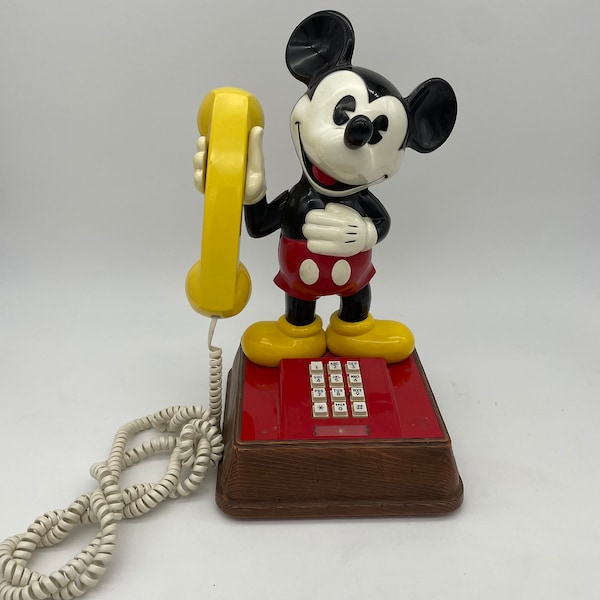 Mickey Mouse Vintage Telephone - Etsy