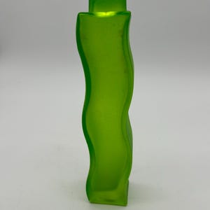 Vintage 90s IKEA Skamt Squiggly Glass Vase** Green Wavy Vase ** Retro ...