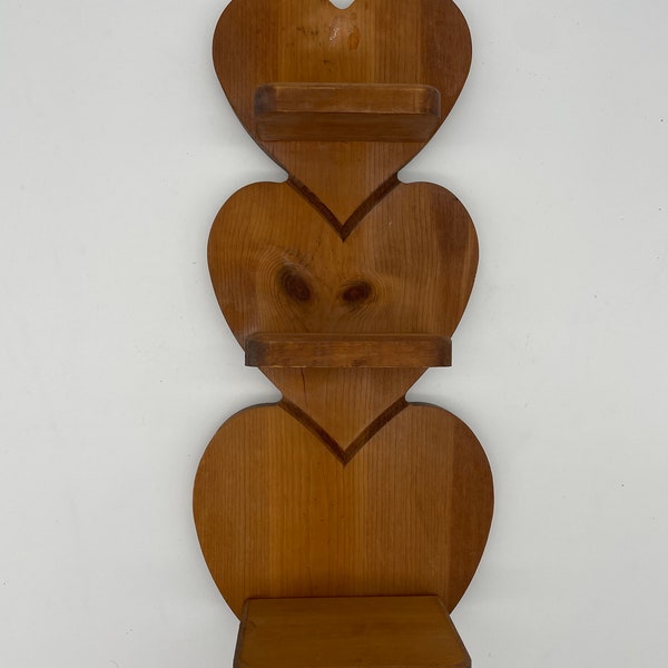 Wood Heart Shelf - Etsy
