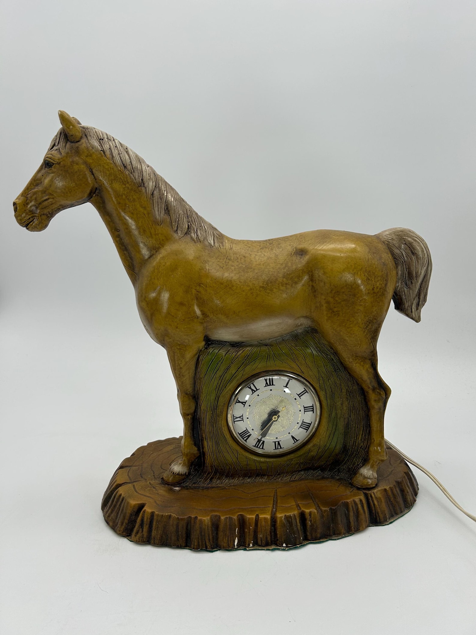 1987 Handmade Heavy Ceramic Horse Clock. Clock is Not Functioning - Etsy