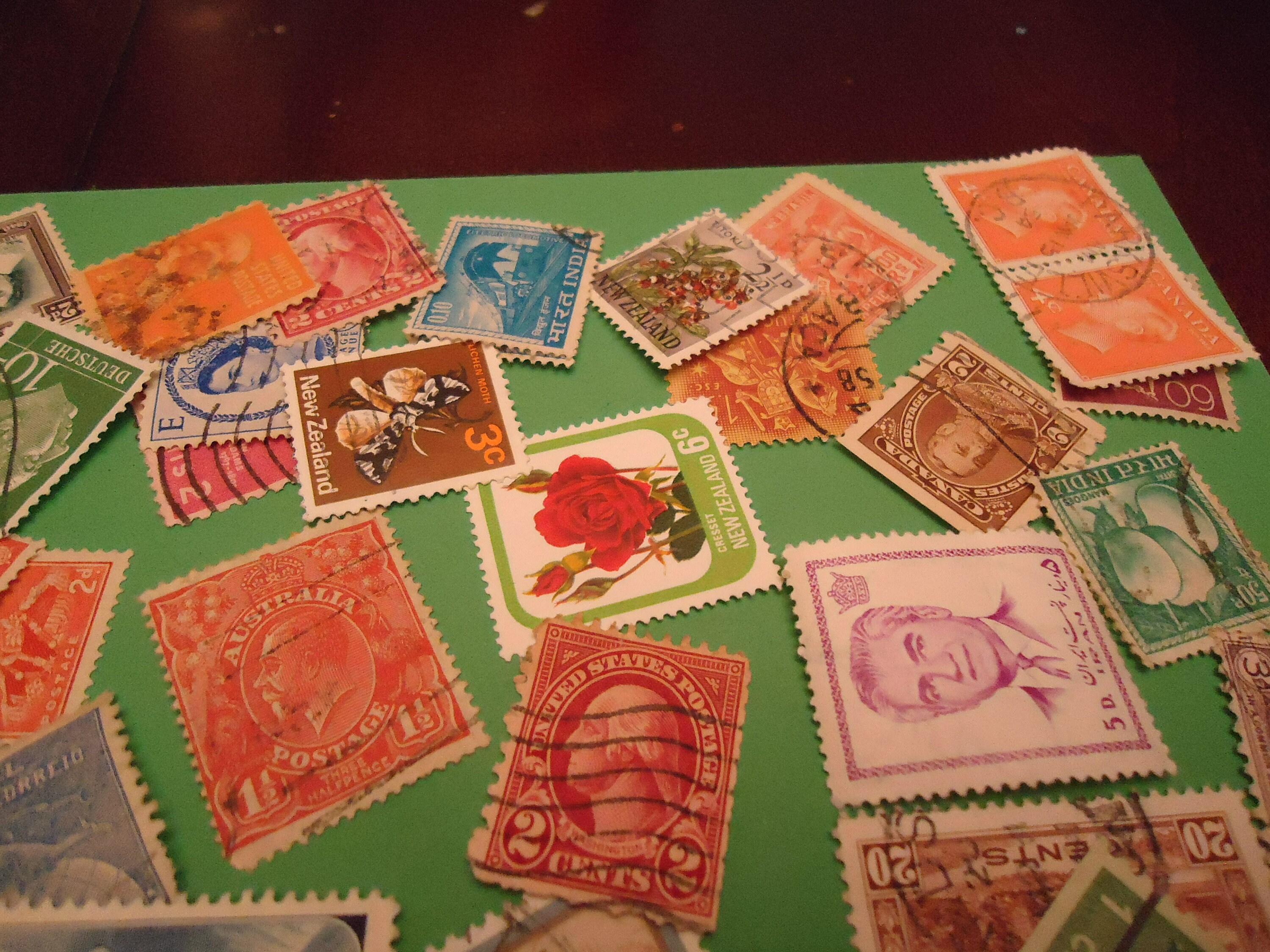 Used Assortment of 100 Vintage Worldwide Postage Stamps From - Etsy
