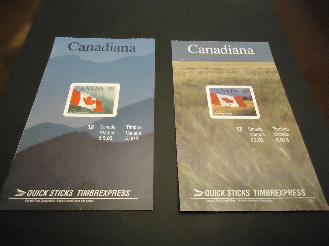 Mint Canadian Postage Stamps 2 Booklets of 12 Self-adhesive Stamps ...
