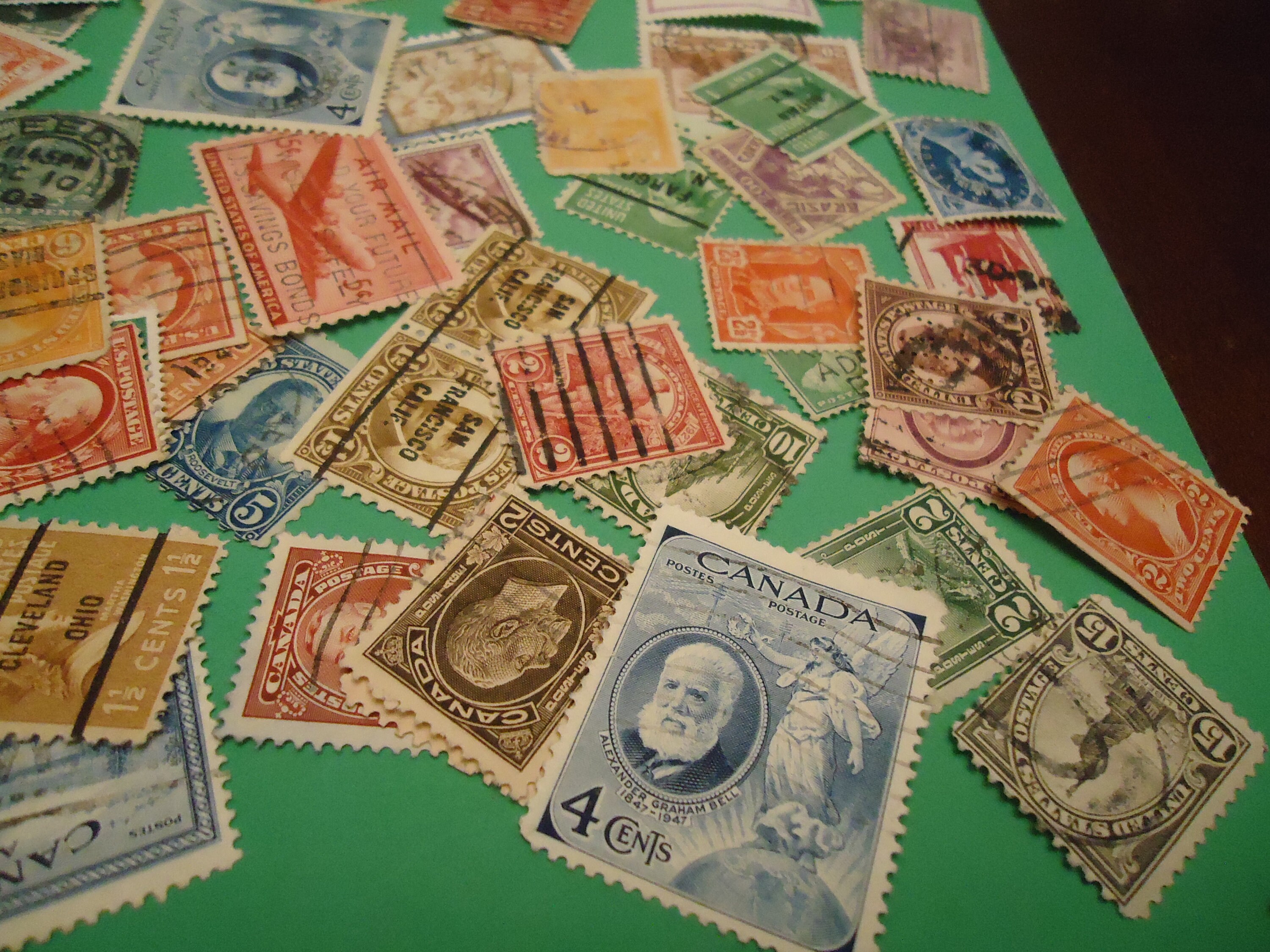 Used Assortment of 100 Vintage Worldwide Postage Stamps From - Etsy