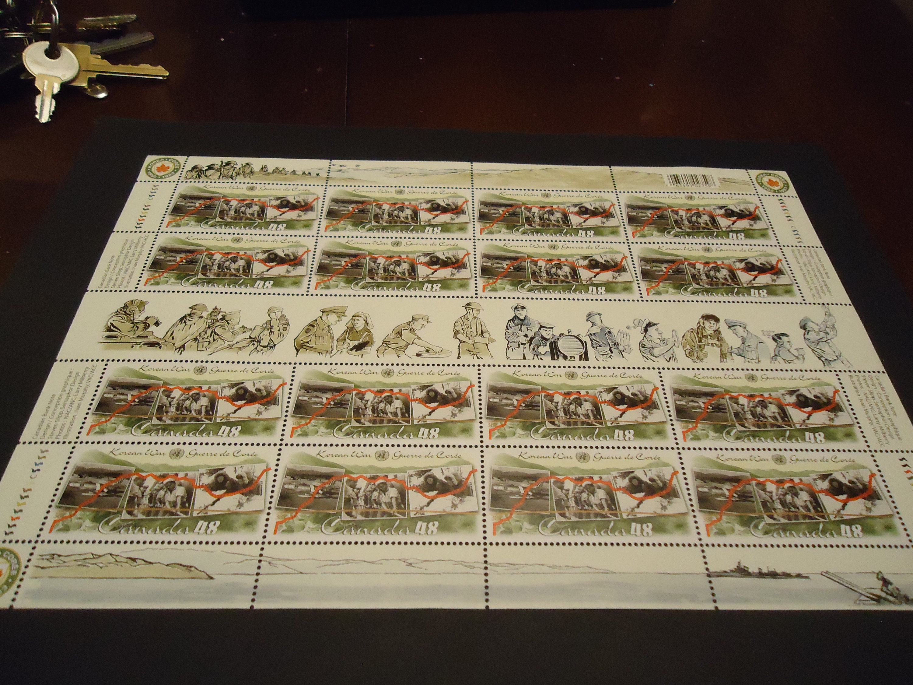 2003 Mint Full Sheet of 16 Unused Canadian Postage Stamps-46 Cent ...