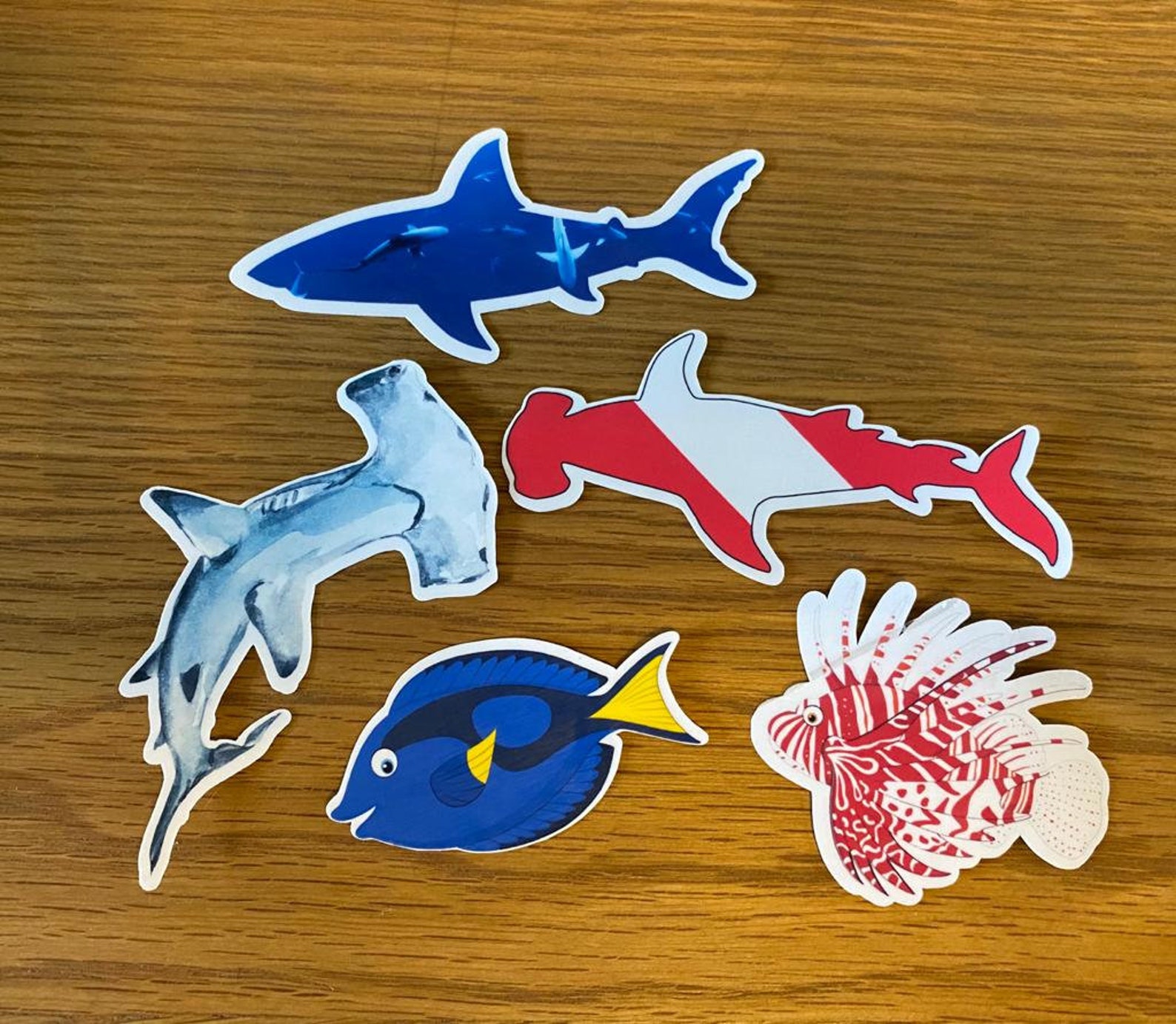 8 16 or 24 pcs Scuba Diving Sticker Pack Laptop Stickers | Etsy